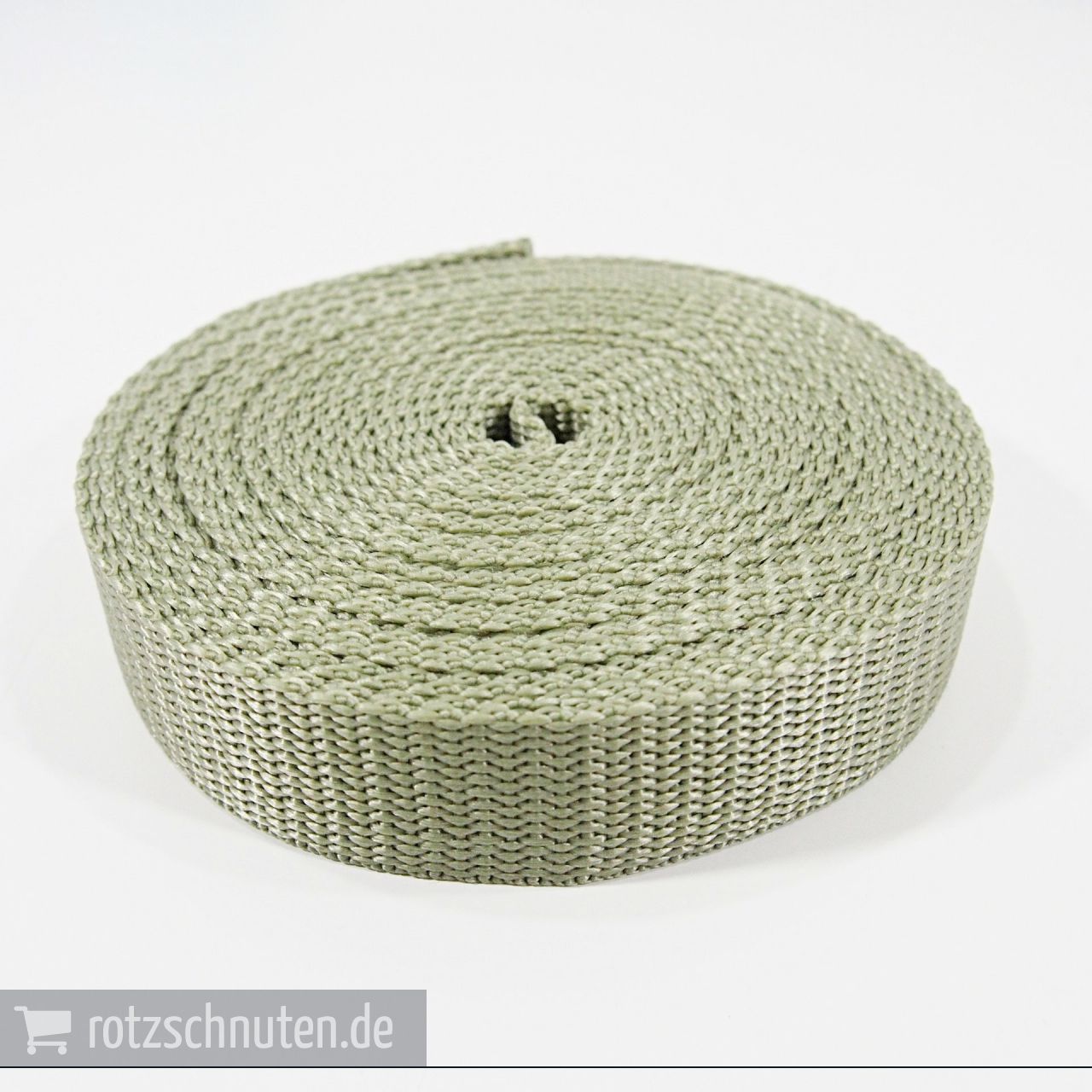 5m PP Gurtband 2cm breit oliv khaki – Taschengurt Polypropylen | Rotznasen & Zuckerschnuten