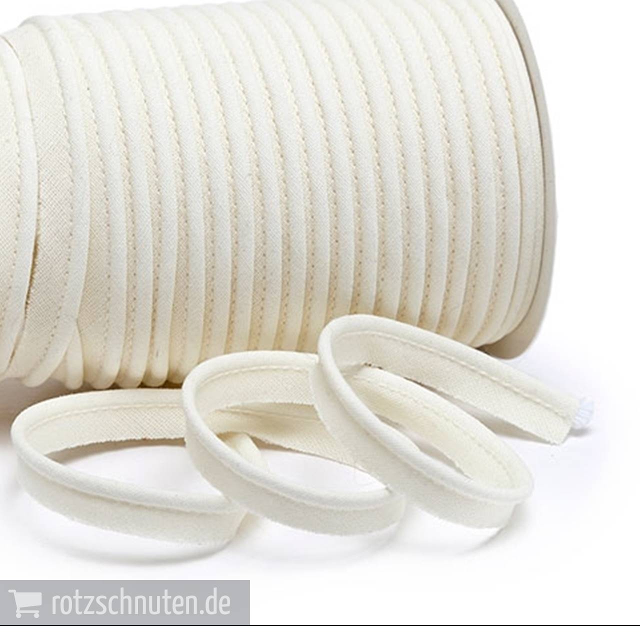 Paspel creme 1cm breit zum Einnähen in Kleidung und Taschen ...